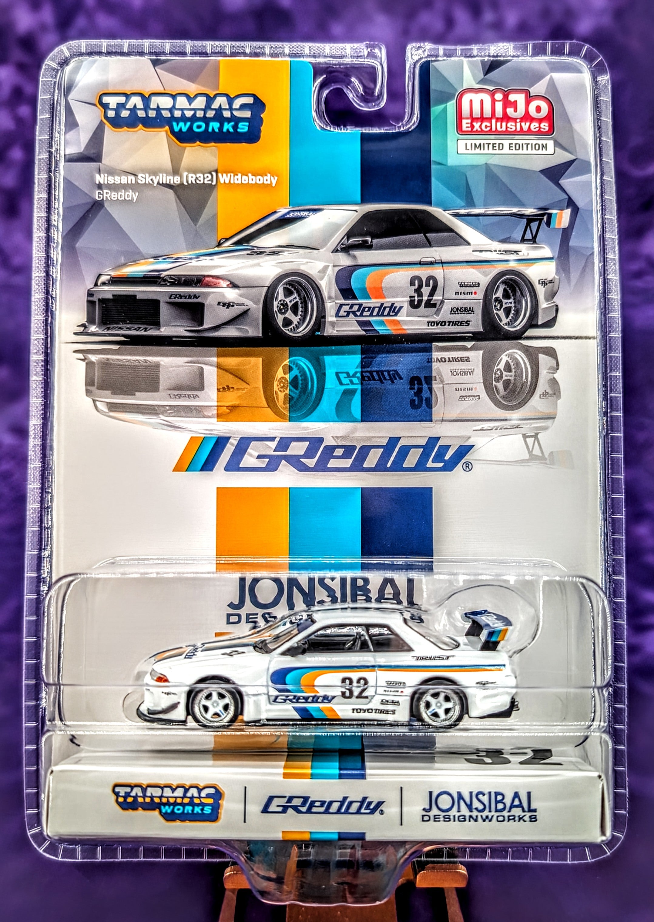 Tarmac Works 1:64 Nissan Skyline GT-R (R32) Widebody Jonsibal Designwo ...