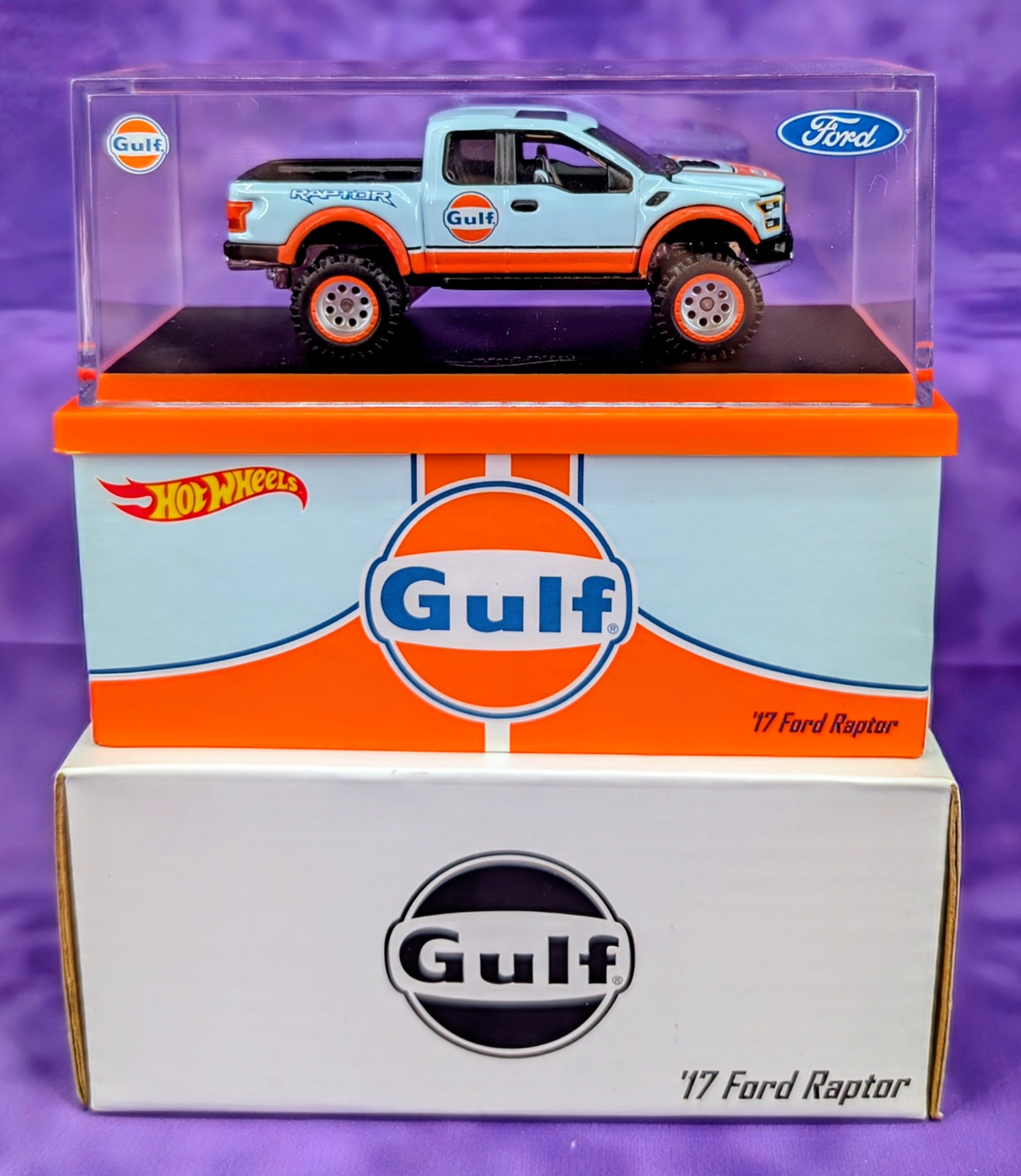 Hot Wheels RLC GULF '17 Ford Raptor - #09080/10000 - Red Line Club ...