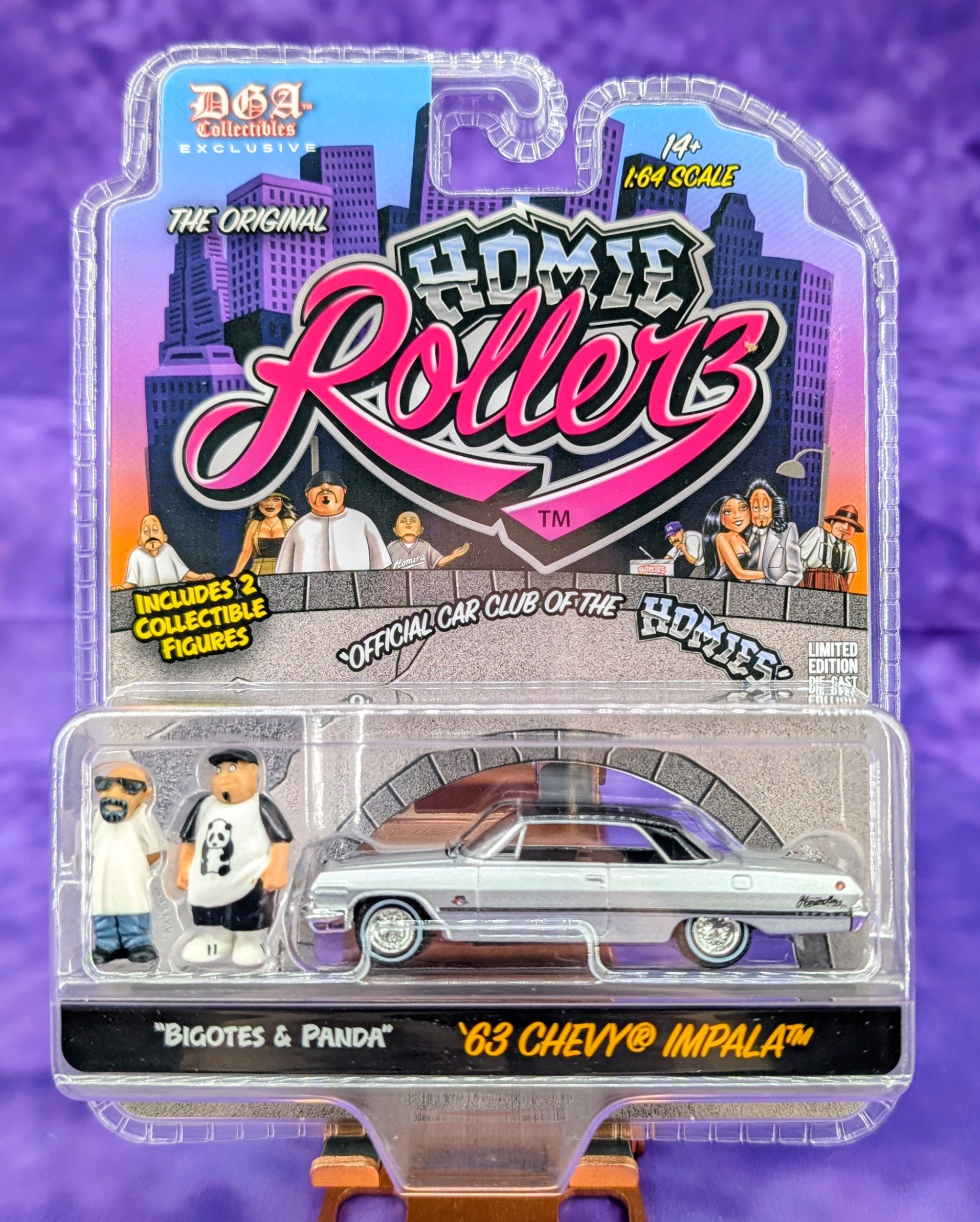 Homie Rollerz 1963 Chevrolet Impala SS Hard Top w/ Bigotes & Panda - G ...